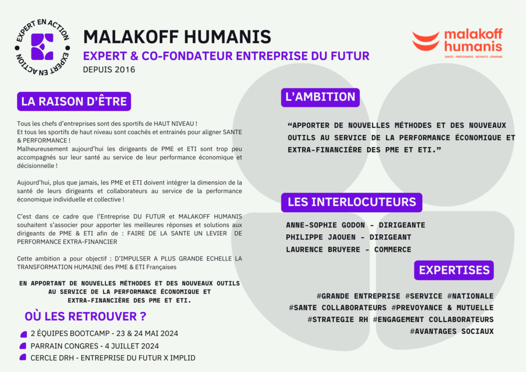 Raison d'Être MALAKOFF HUMANIS - Entreprise DU FUTUR